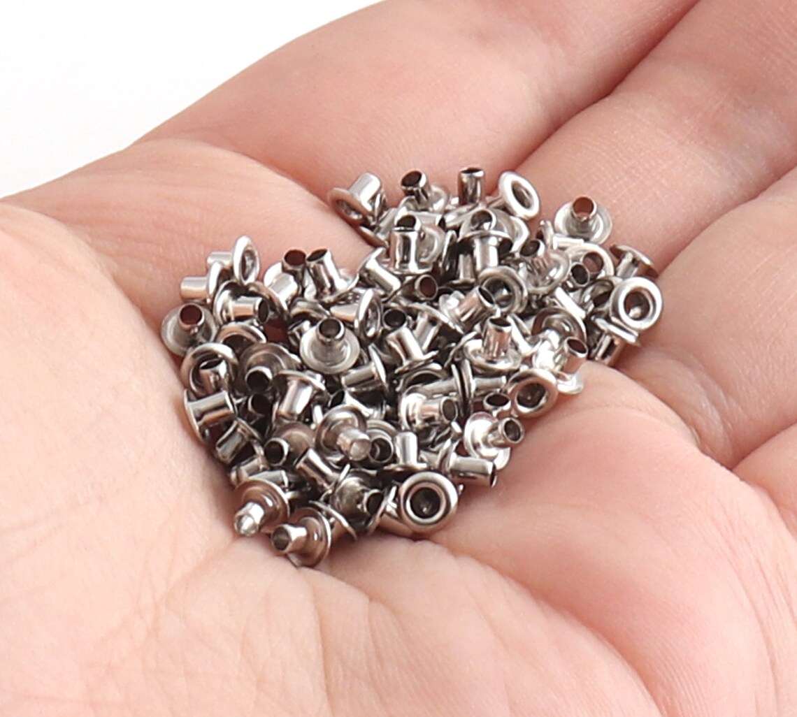 2mm Super Tiny Eyelet Silver Grommets 300pcs Small Eyelets for - Etsy
