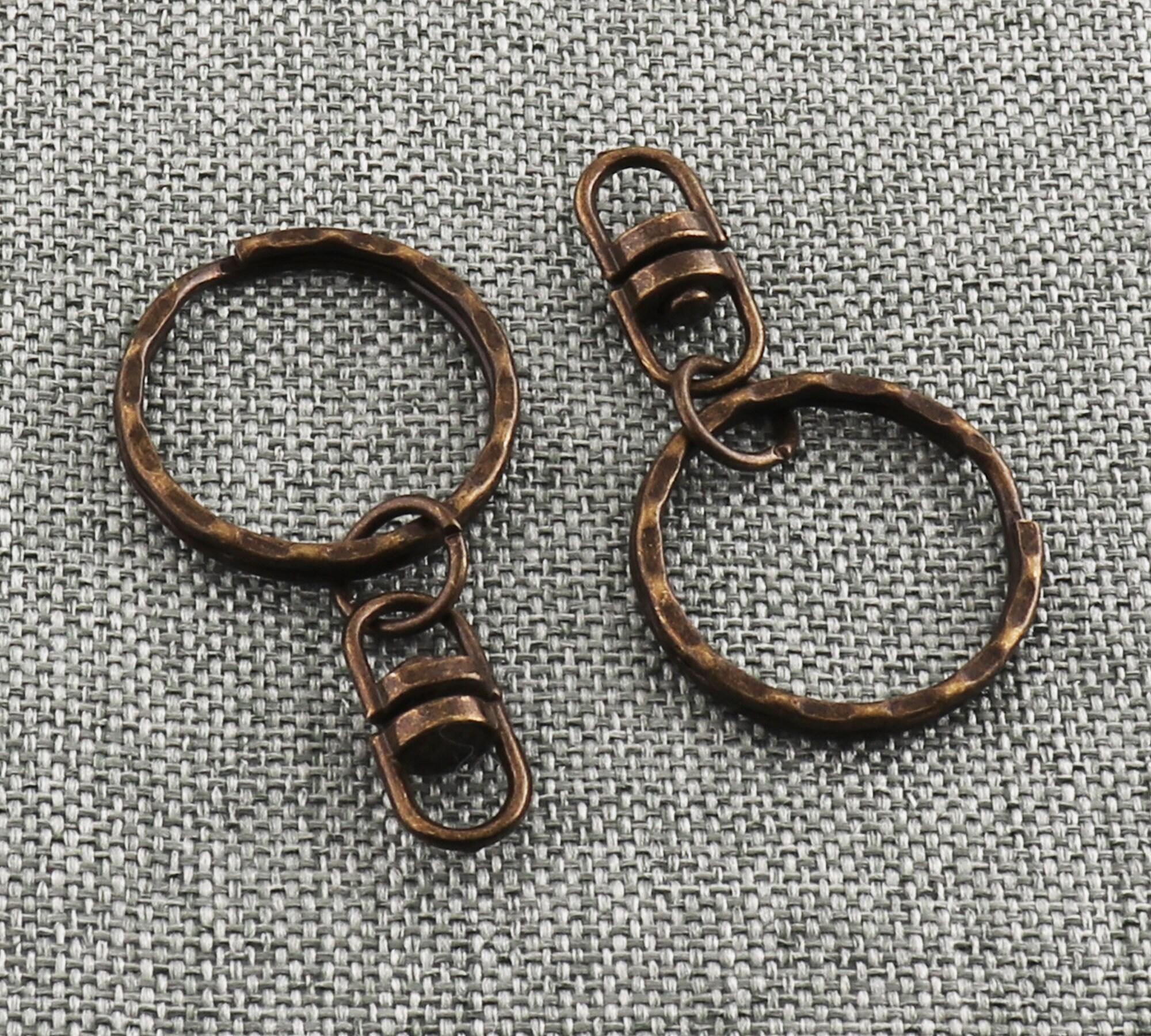 Antique Brass High Quality Key Chain Blanks 47mm Key Ring With | Etsy