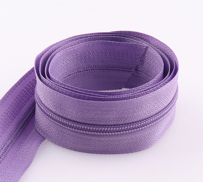 Zipper Tape Size 3zipper With Teeth Slider Purple Zipper for - Etsy