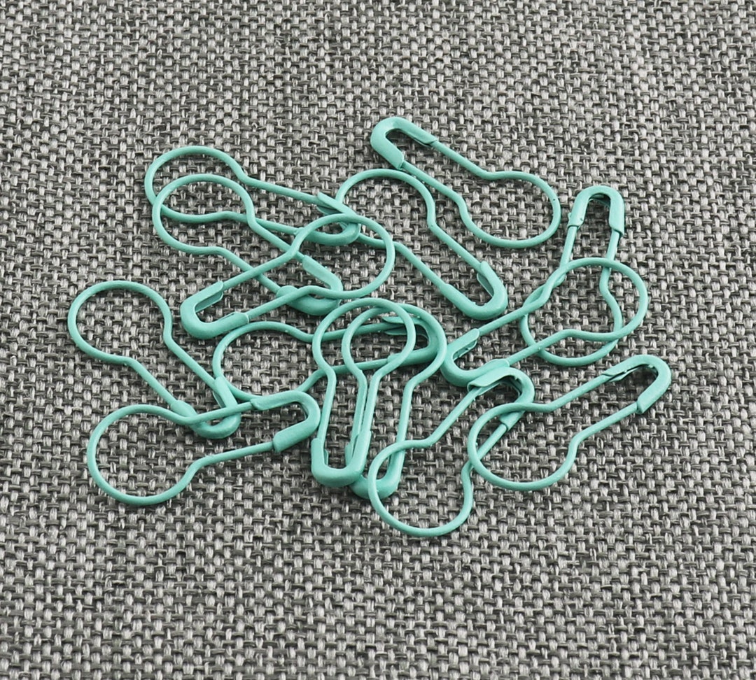 Mini Safety Pins in Mint Green Bulb Safety Pins 200pcs Pear Shaped 21mm ...