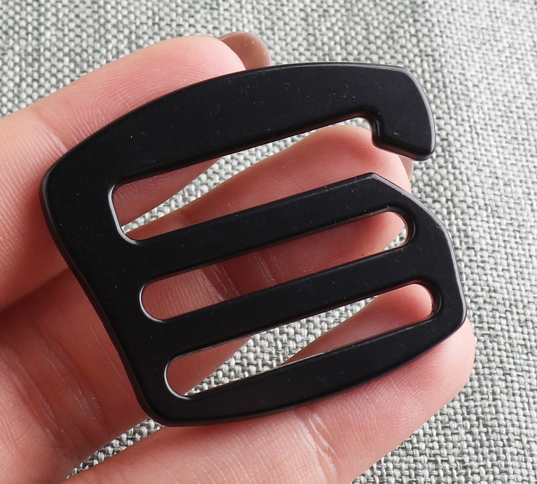 Black G Hook Hardware 34mm Metal G Hook Strap Slider Backpack Belt ...