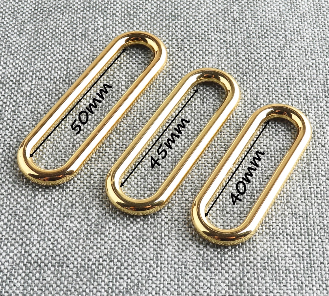 O Ring Oval Rectangle Rings Gold O Ring Multi Size 1 Inch Zinc - Etsy