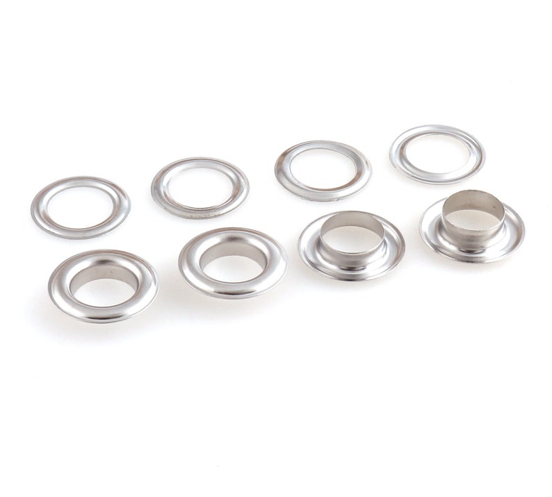 Eyelets 14mm Large Grommets With Washers Silver Sewing Eyelets | Etsy