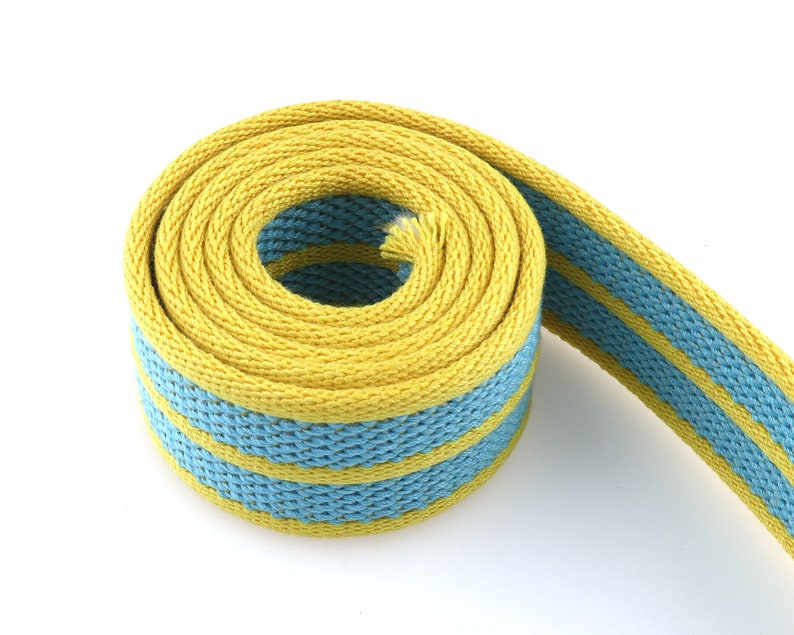 Webbing Stripe Blue Strap Webbing Cotton Webbing Fabric Belt 1 - Etsy