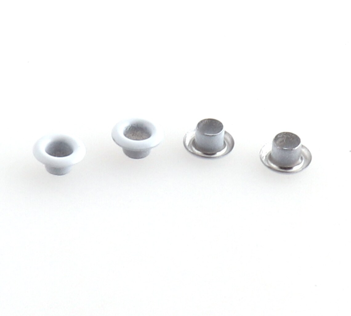 Metal Round Eyelets Small Grommets 4mm Inner White Eyelets for - Etsy