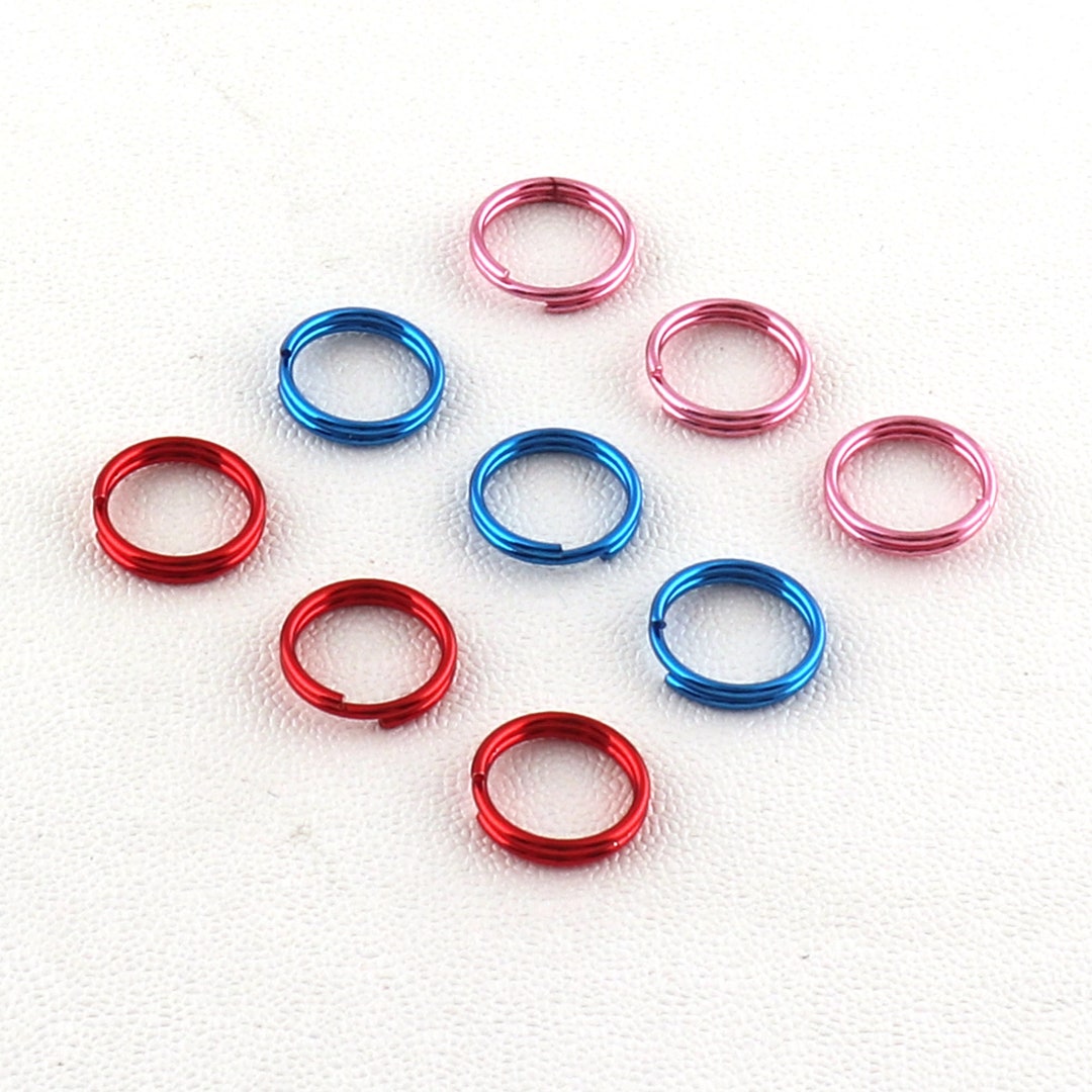 Jump Rings 9mm Bulk Jump Ring Colorful Split Ring Double Loop Rings ...