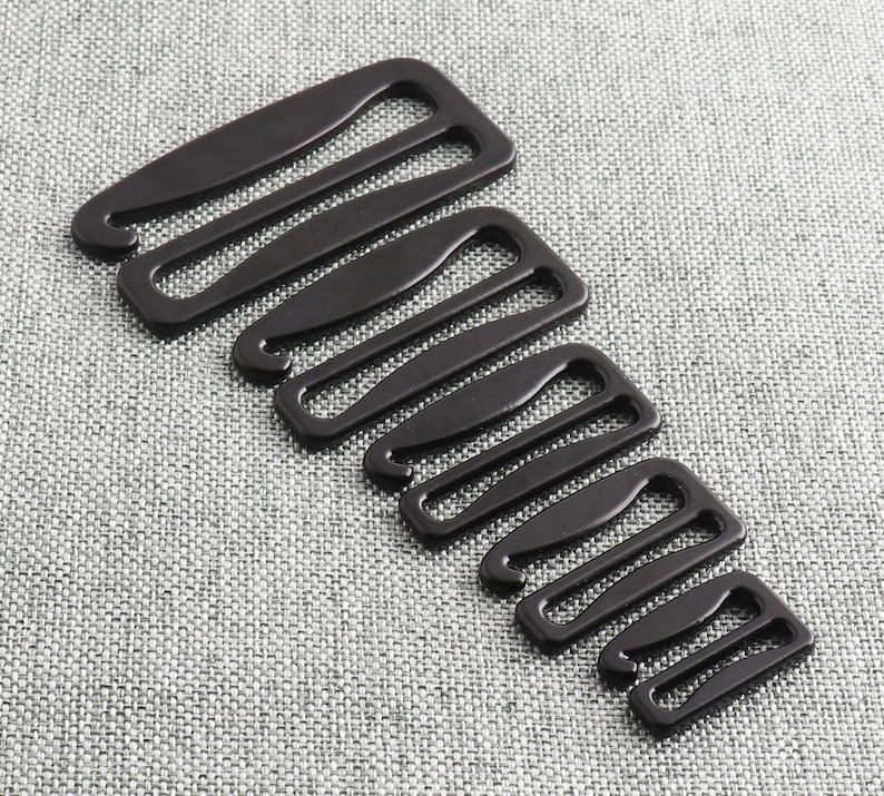 CHOOSE YOUR SIZE-G Hook Bra Hooks Metal Bra Sliders Black - Etsy Ireland