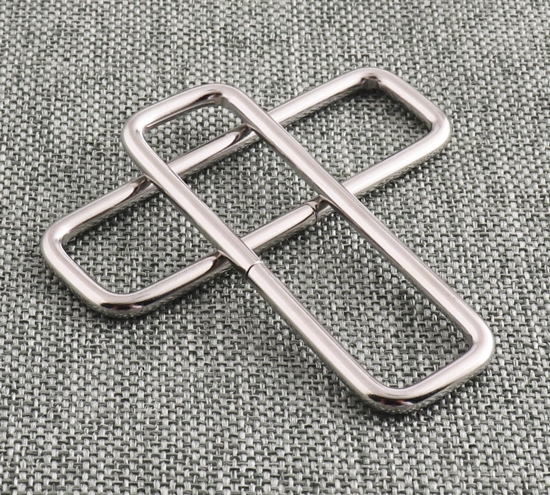 Metal Rectangle Ring Strap 2 Inch Heavy Duty Rectangular Jump Ring Bag ...