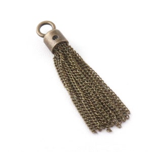 Metal Tassel Jewelry Tassels Mix Color Chain Tassel Pendant for Bags ...