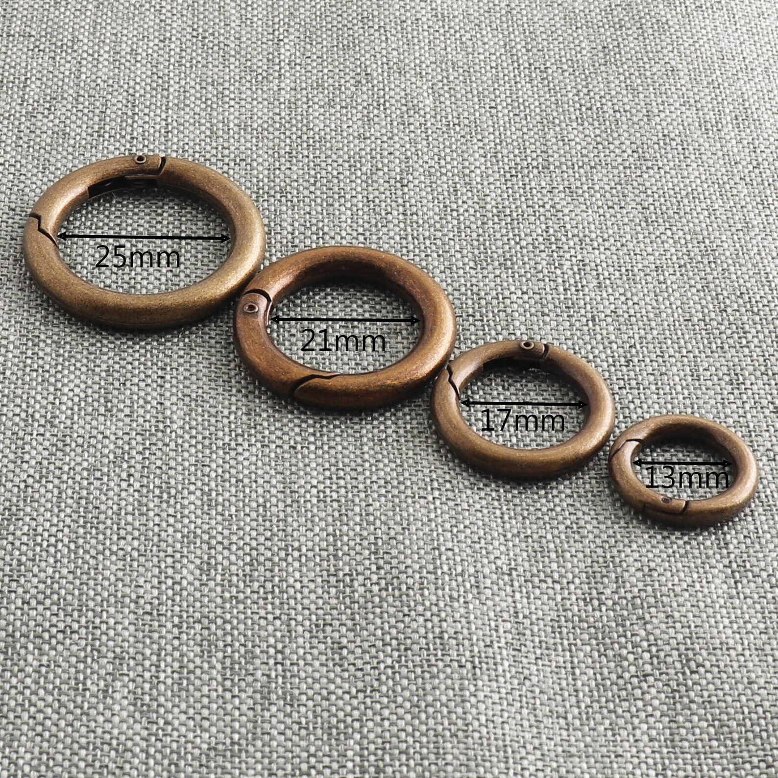 Antique Bronze Spring Ring 13/17/21/25mm Purse Strap Clasp | Etsy