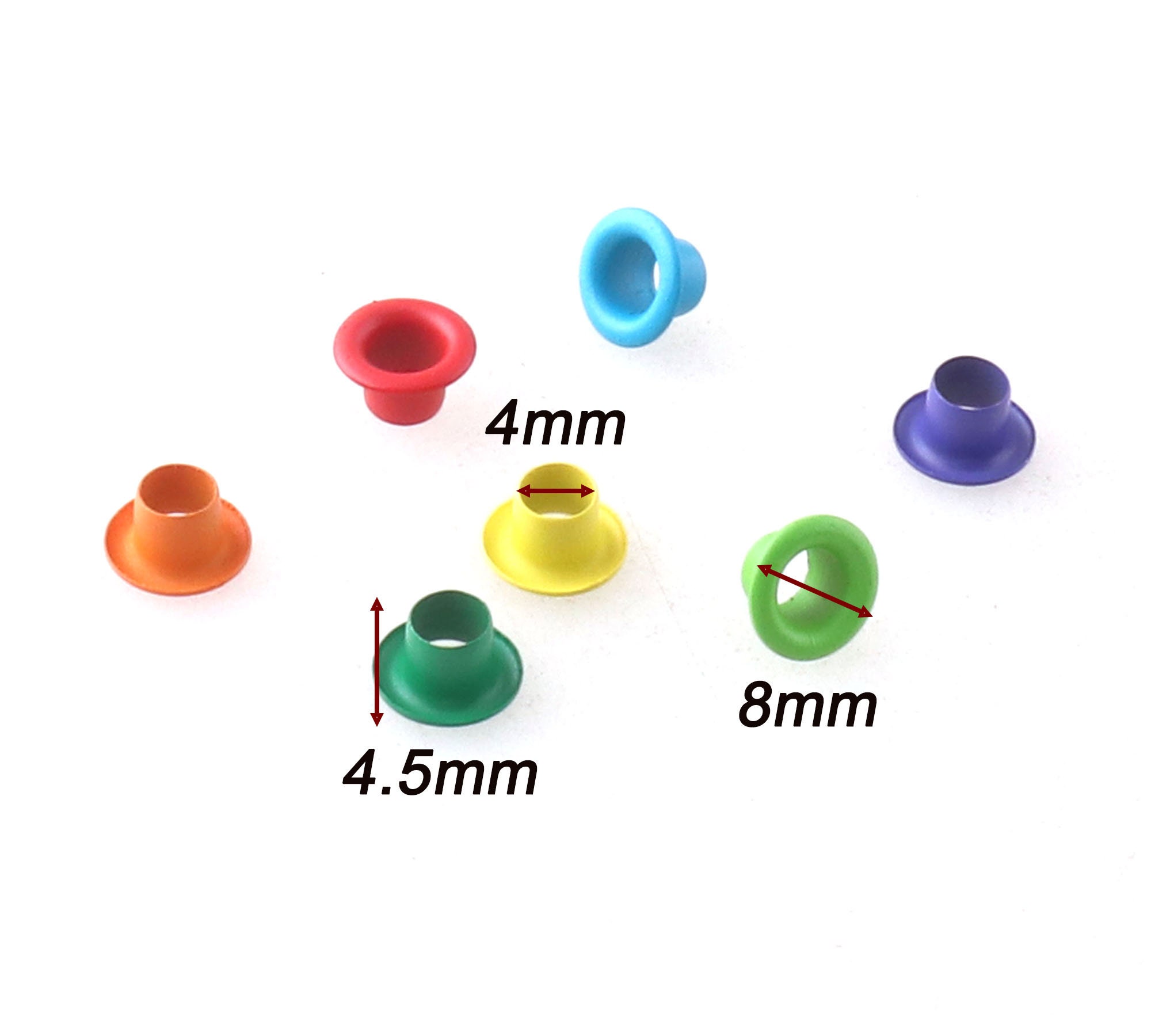 Grommet 4mm Metal Eyelets Small Rivets Colorful Eyelets & | Etsy