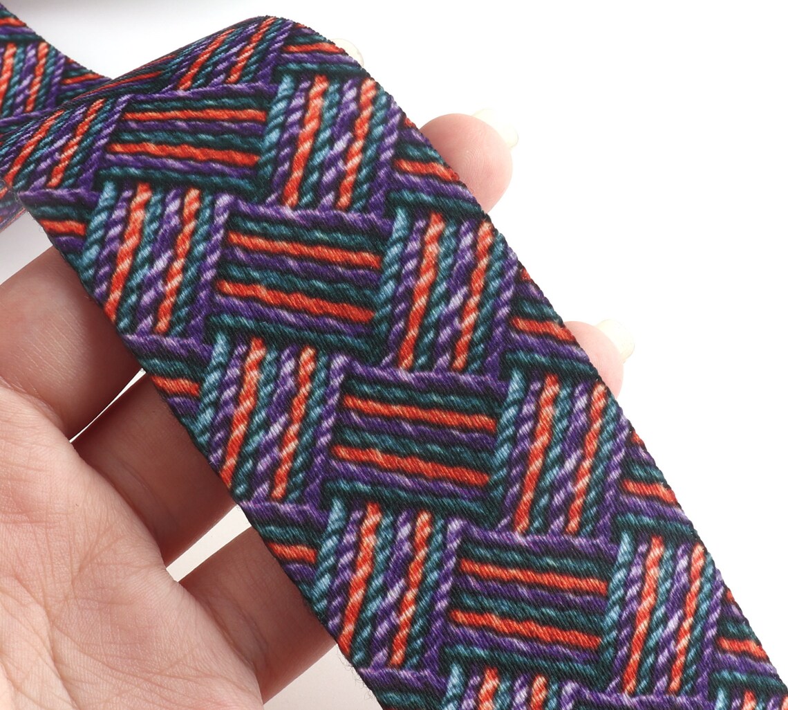 Soft Webbing 2 Colorful Stripe Weaving Webbing Leash - Etsy