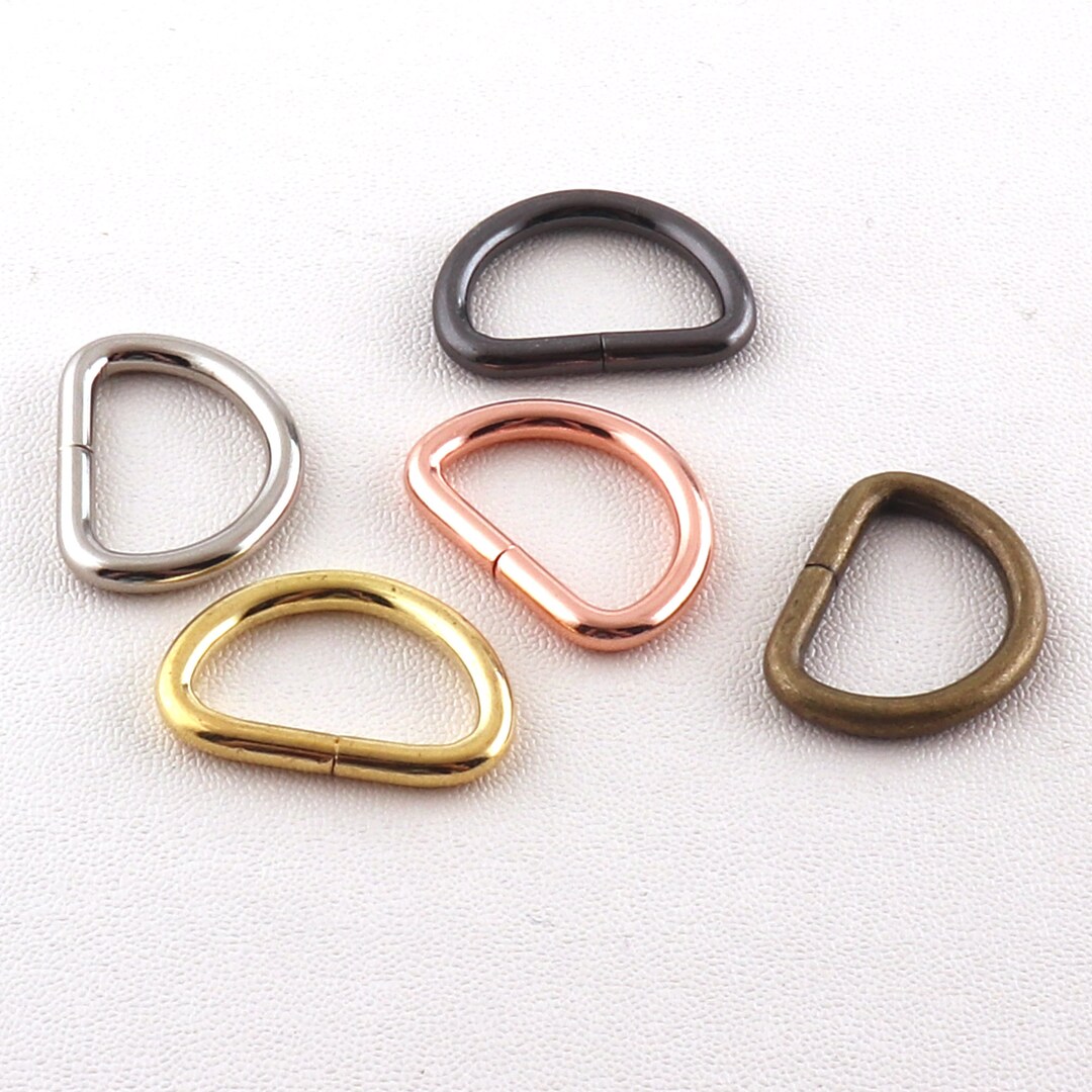 Metal D Ring for Belt Strap Webbing Keychain 3/4" Non Welded Dee Ring ...
