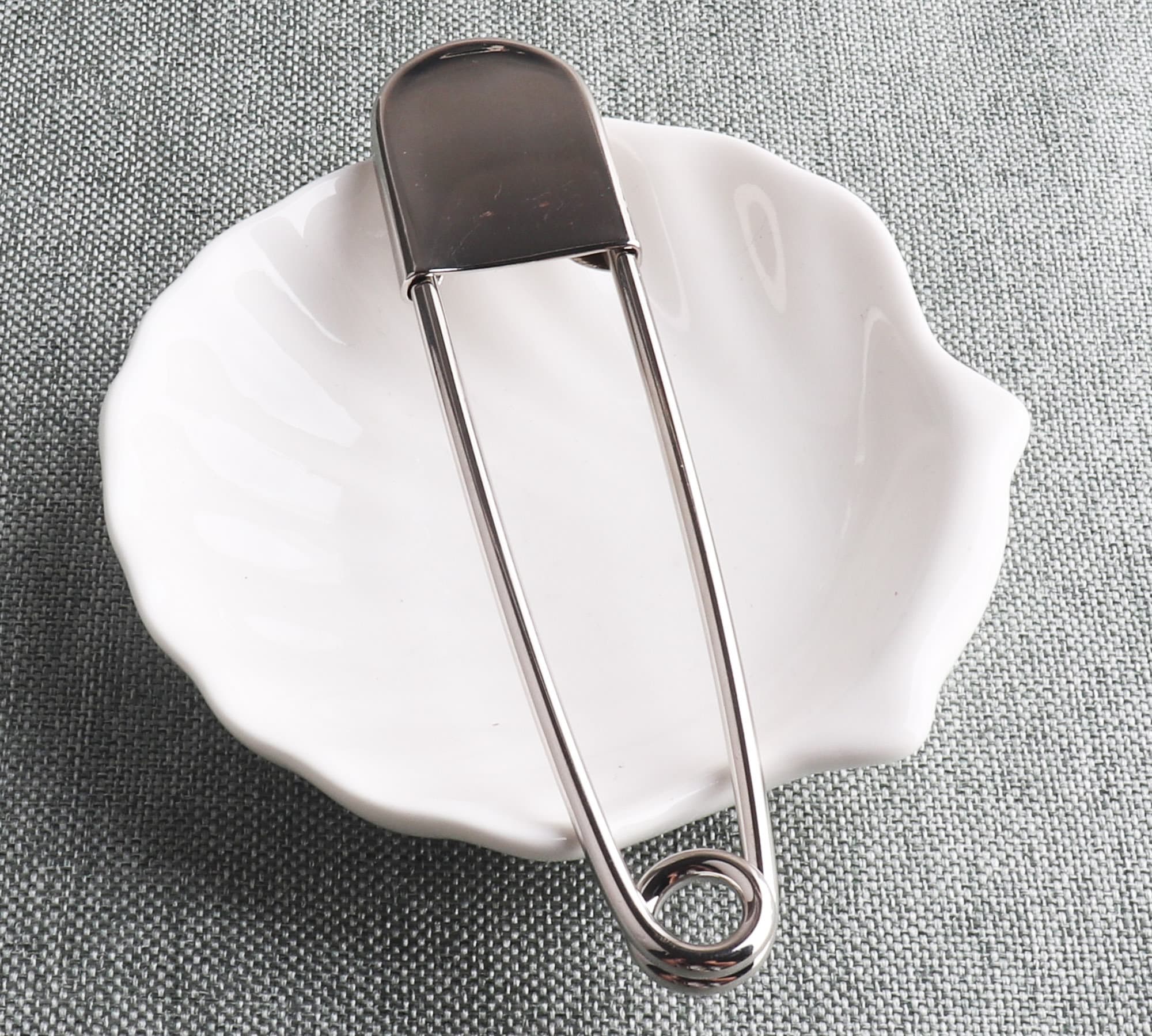 Giant Safety Pins Extra Large 128mm Pins Silver Brooch Jumbo | Etsy