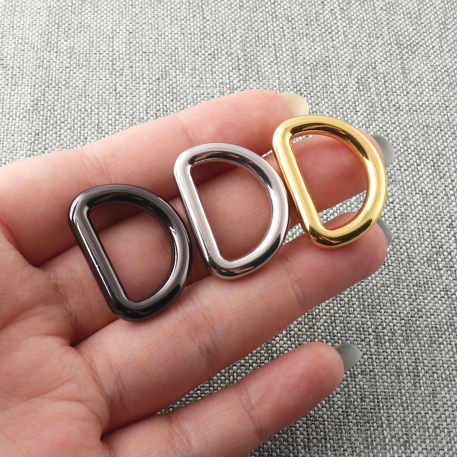 D-rings 3/4 Inch Wide Dee Rings Bag Hardware Heavy Duty Thick D Ring ...