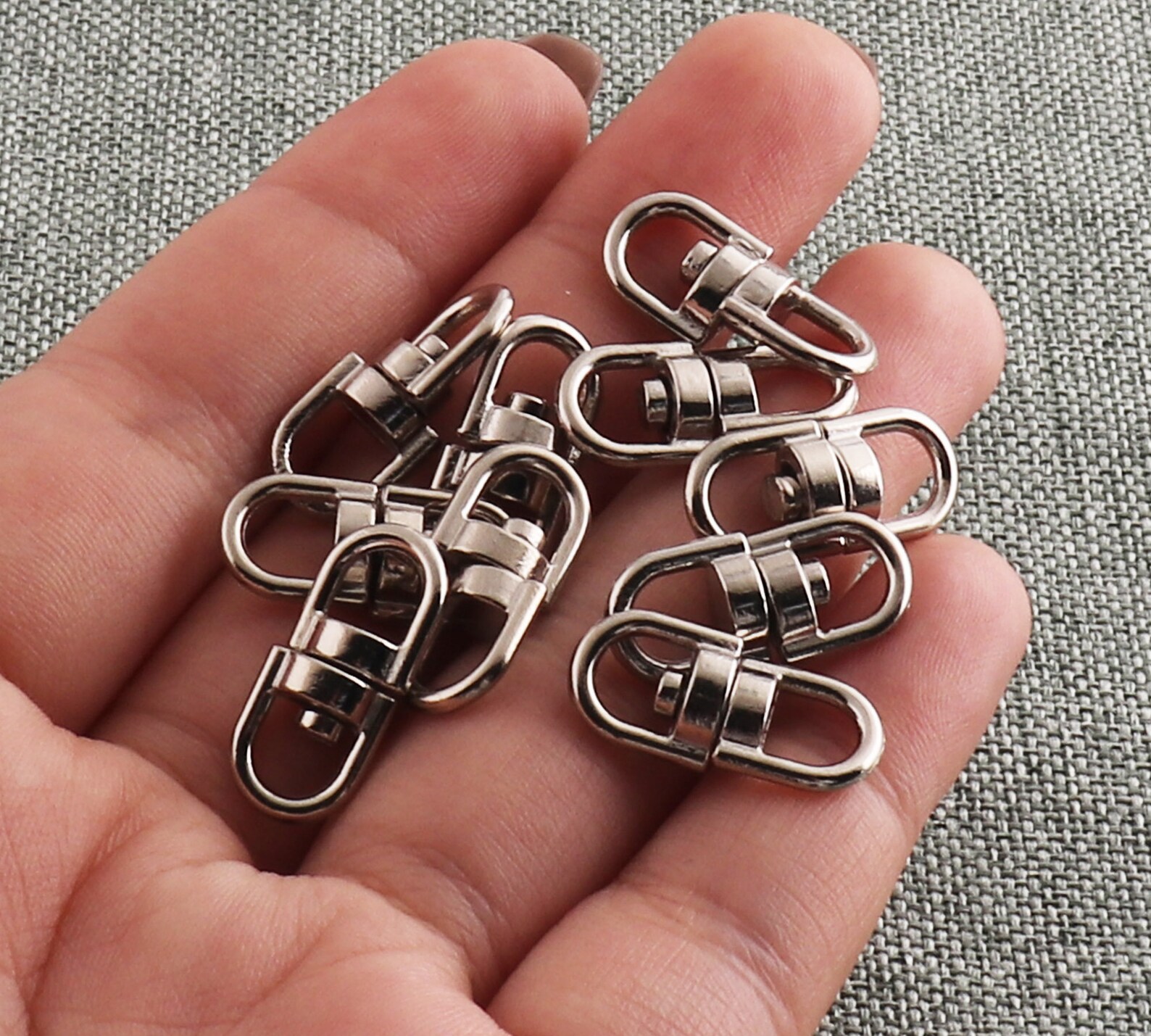 Swivel Connector Links 50pcs Silver Key Ring Connector Swivel - Etsy