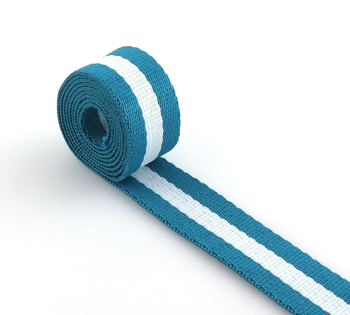 Striped Webbing Nylon Webbing 1 Inch Sky Blue Straps for Arts | Etsy