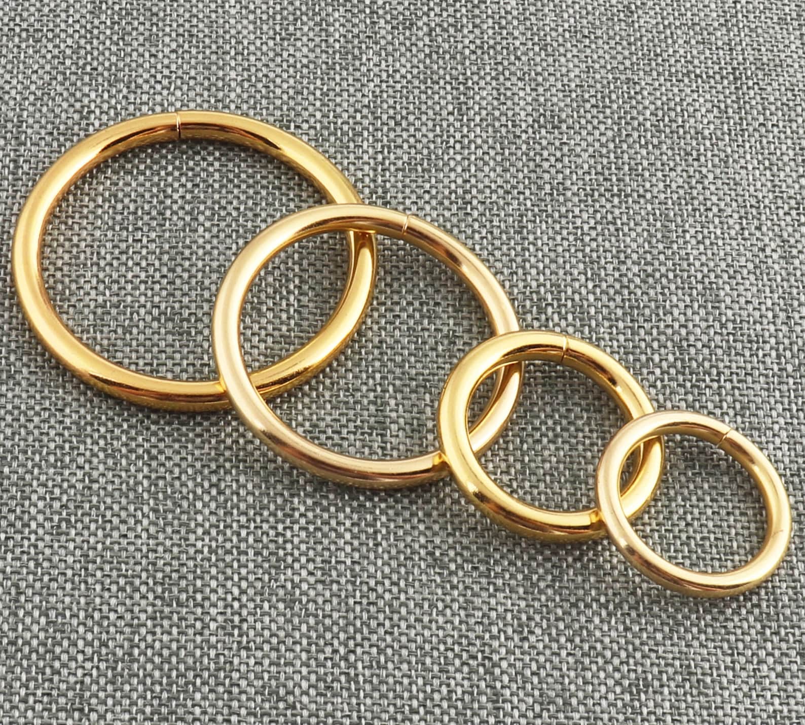 Gold O Ring Multi Size 38/32/20/18mm Metal O Rings Non Welded - Etsy