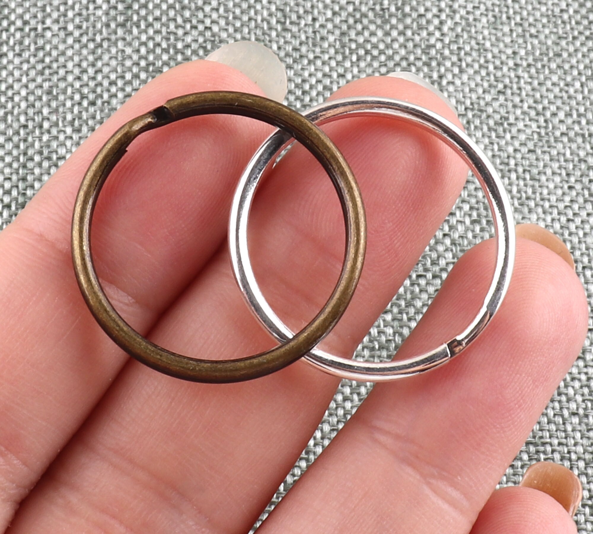 Split Ring 1 Inch CHOOSE YOUR COLOR Rainbow Split Key Ring | Etsy