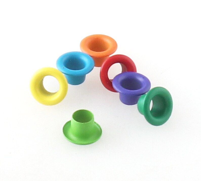 Grommet 4mm Metal Eyelets Small Rivets Colorful Eyelets & | Etsy