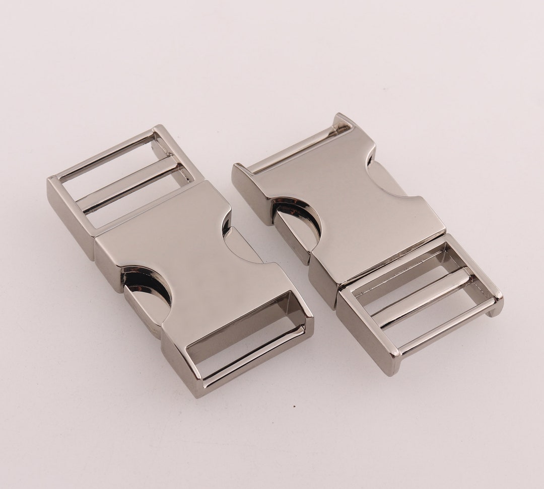 2 Pcs Release Buckles Metal Side Quick Release Buckle Backpack Buckle ...