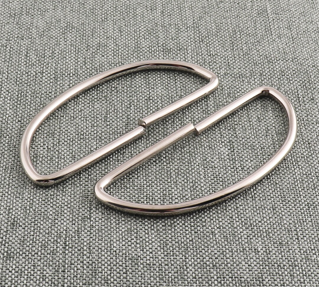 Extra Large Silver D Ring Non Welded D Buckle 74mm Metal Belt D Loop ...