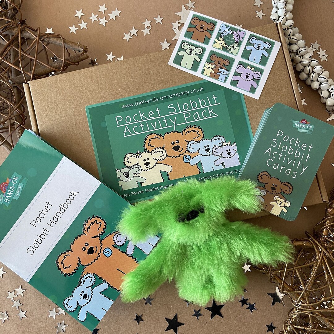 Pocket Slobbit Activity Pack With a Light Green Pocket Slobbit - Etsy