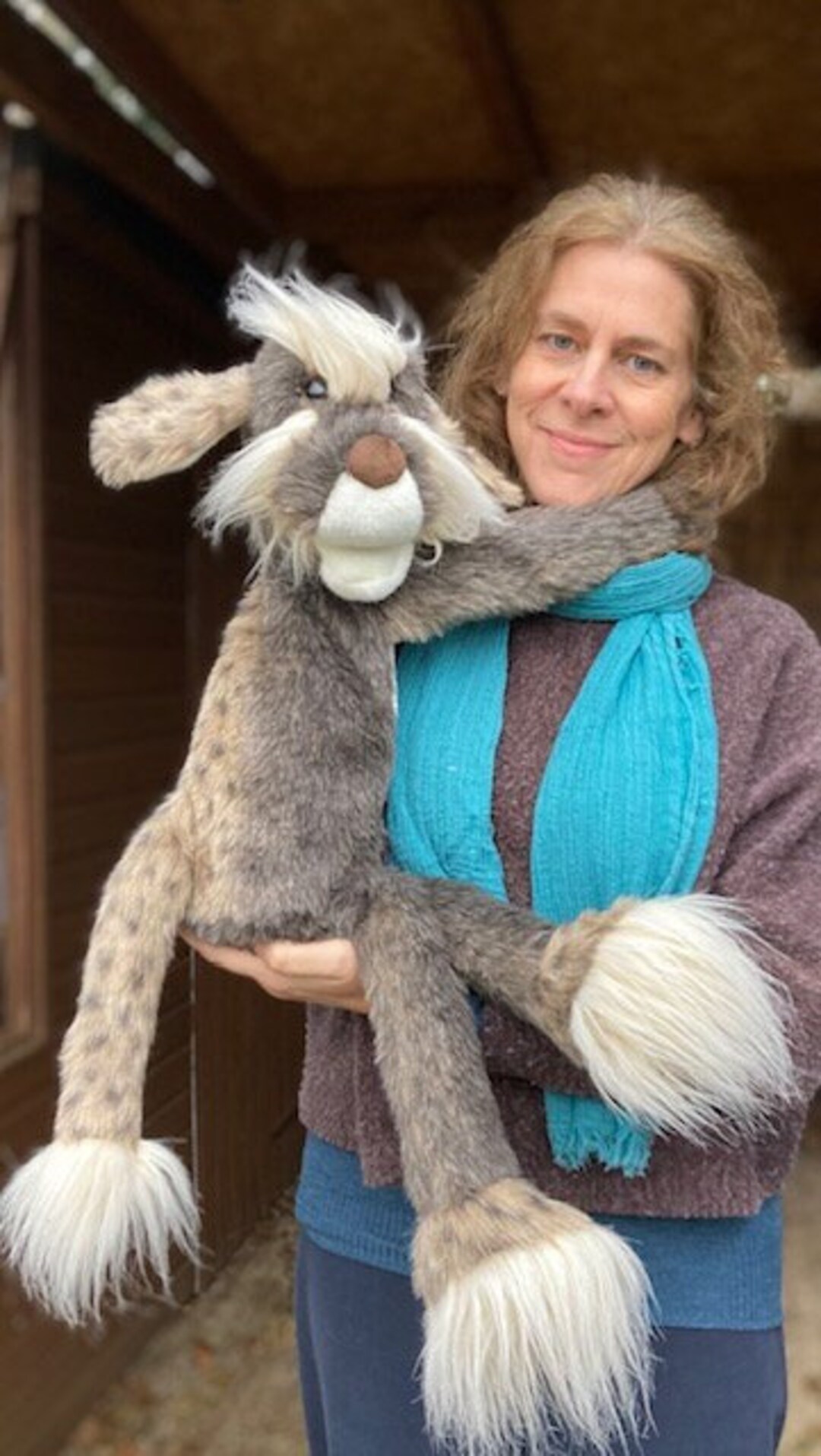 Rufus the Great Large Dog Hand Puppet Made With Faux Fur - Etsy