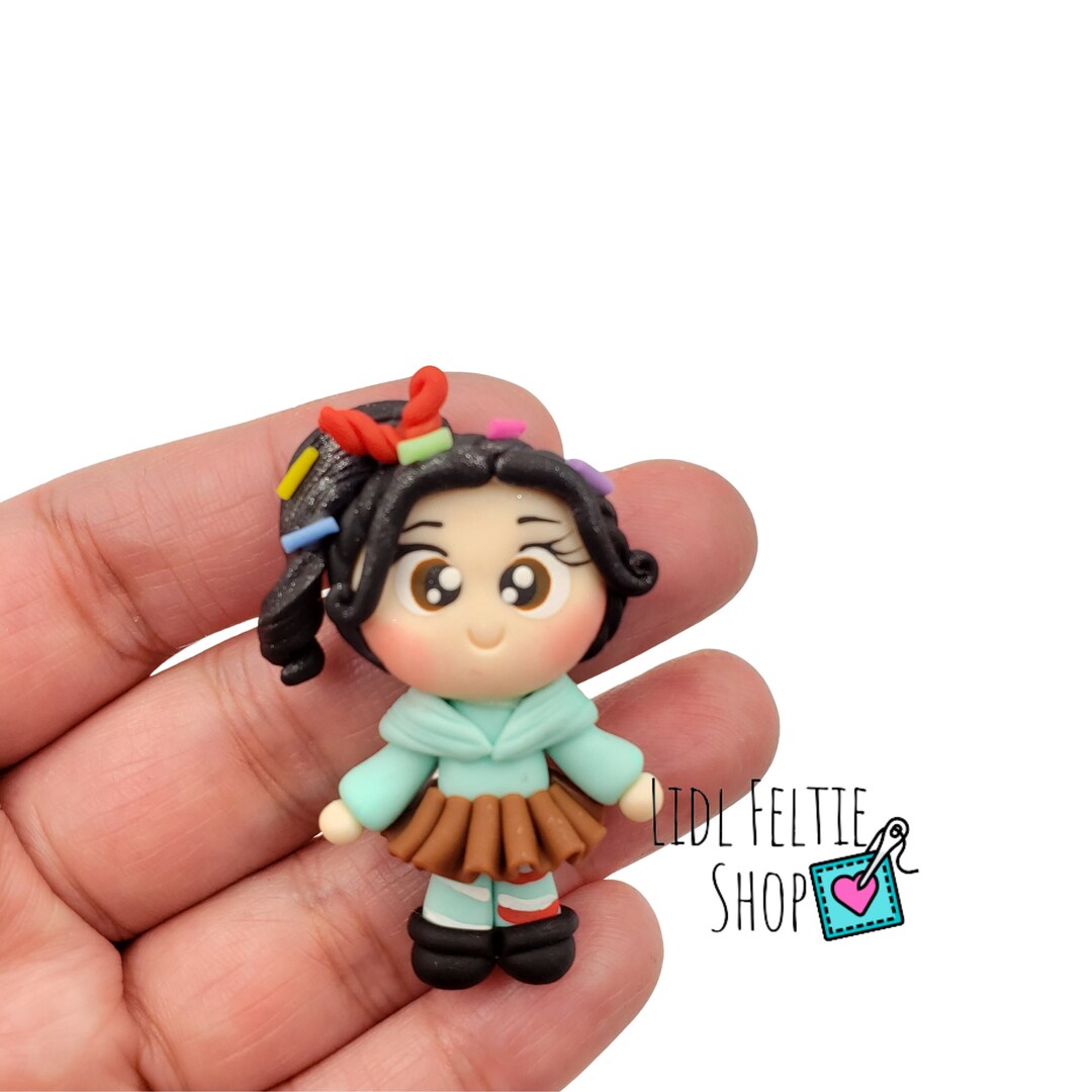 Glitch Princess Val, Inspired Claydoll for Bows Jewelry Making Crafting ...