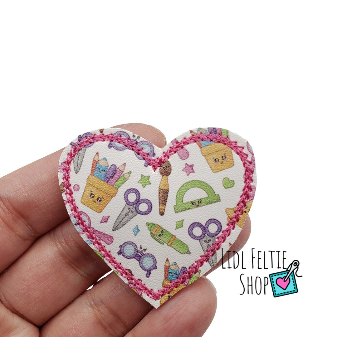 Back to School Felties, School Supplies, Teacher Felties, Heart Felties ...