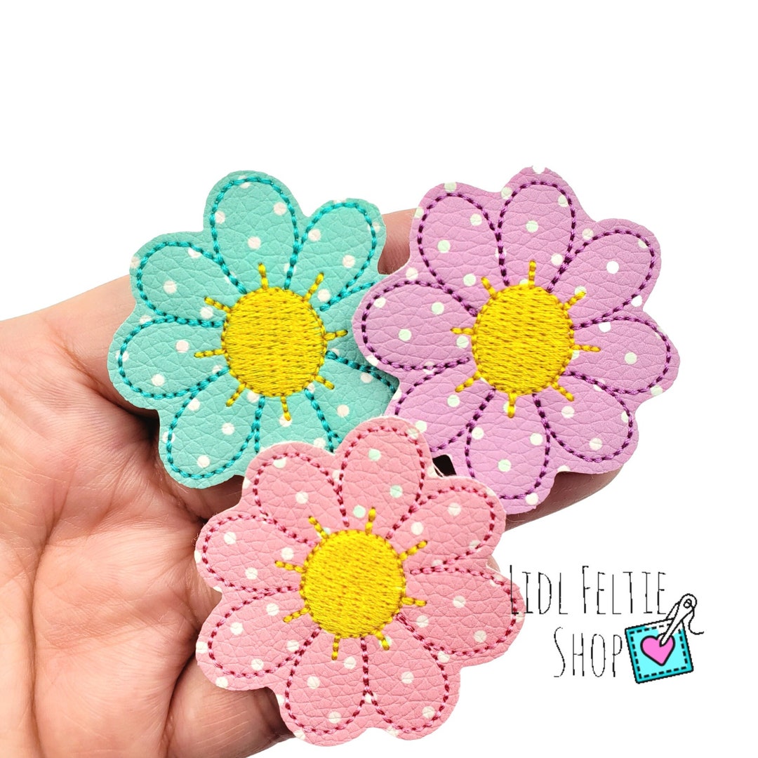 Daisy Flowers | Polka Dot Daisy | Daisy Felties | Flowersspring Felties ...