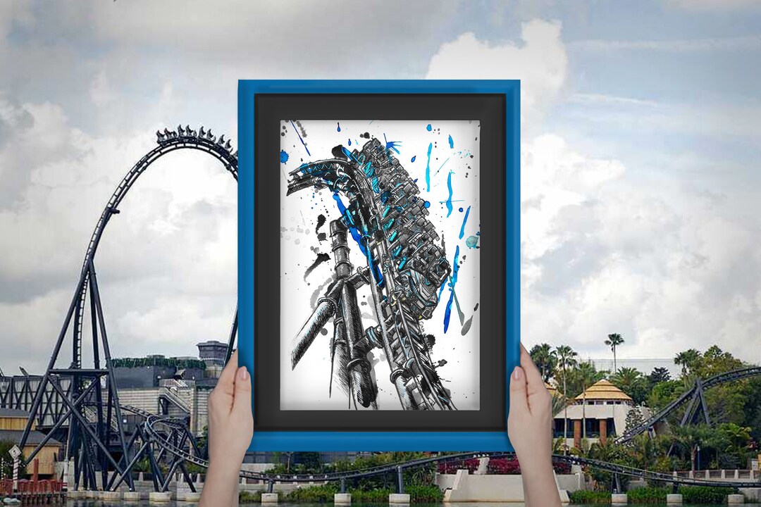 Velocicoaster A5 Print - Inspired by the Ride at Universal Studios ...