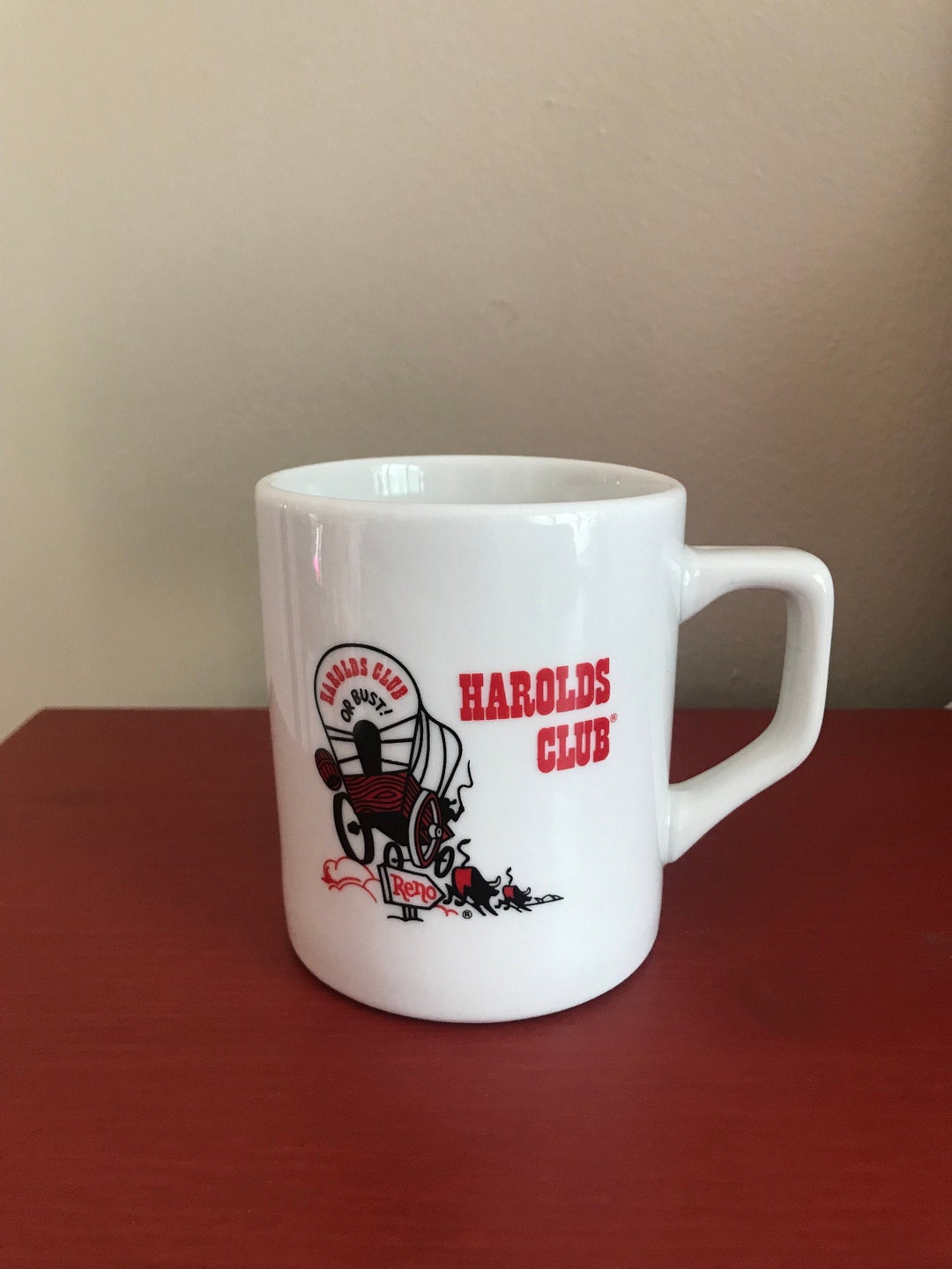 Vintage Harold's Club Reno Mug - Etsy