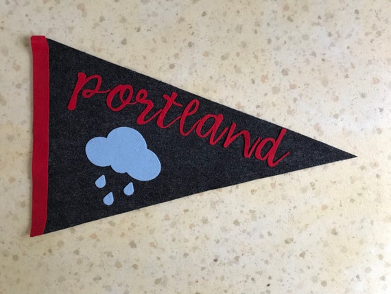 Portland Oregon Felt Pennant - Etsy