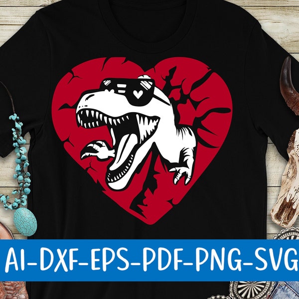 Dinosaur Valentine Clipart - Etsy