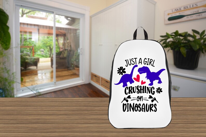 Just a Girl Crushing on Dinosaurs Svg, Girl Loves Dinosaurs Svg, Animal ...