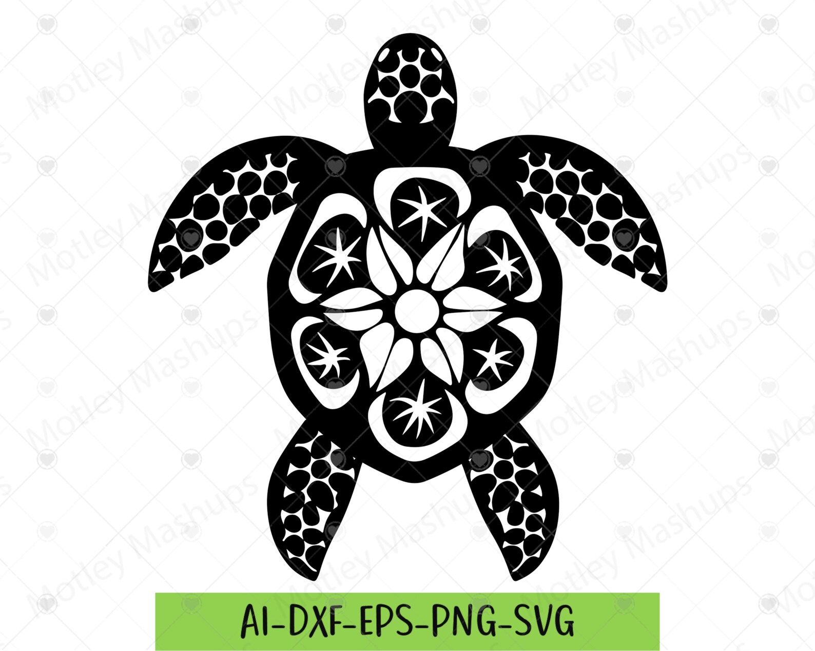 Turtle With Flowers SVG, Turtle SVG Dxf, Turtle Clipart, Turtle Cricut ...