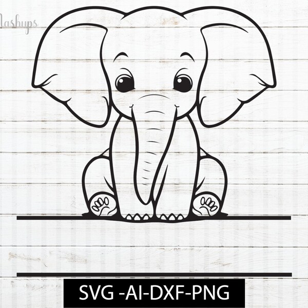 Elephant Monogram - Etsy