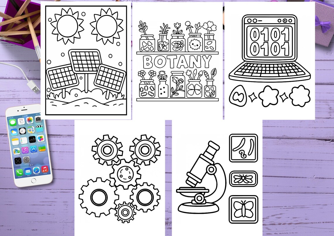 Bold Stem Learning Coloring Pages, Science Coloring, Math Coloring ...