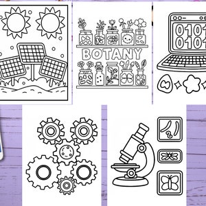 Bold Stem Learning Coloring Pages, Science Coloring, Math Coloring ...