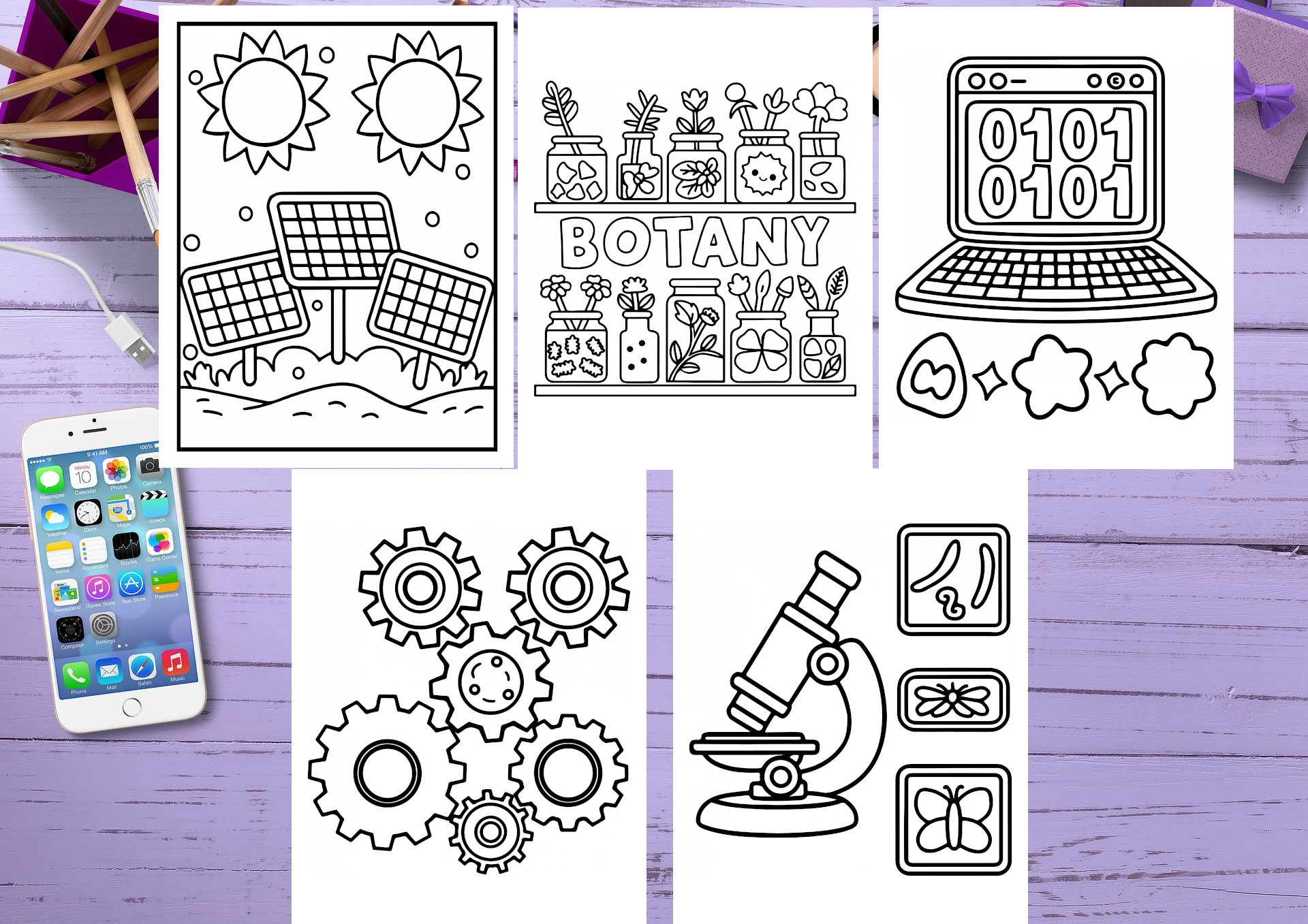 Bold Stem Learning Coloring Pages, Science Coloring, Math Coloring ...