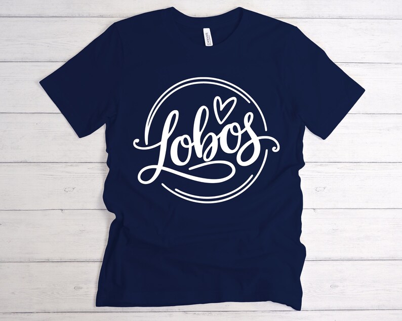 Lobos Heart Emblem, School Spirit SVG PNG (digital Download) - Etsy