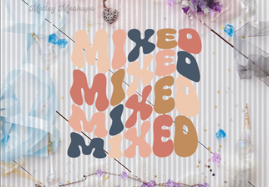 Mixed Race Retro Wavy Style Biracial, Multi-racial, Multicultural ...