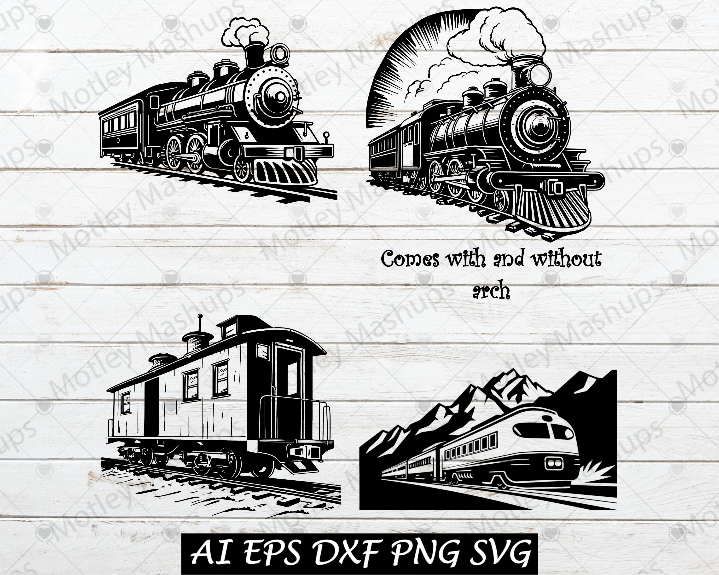 Train Outline Drawing