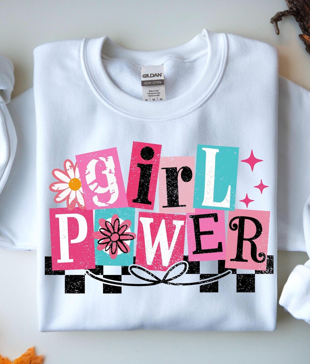 Girl Power Checkerboard PNG, Women Empowerment, Distressed Design ...