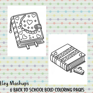 Bold Easy School Coloring Pages, Back to School Activities, Adult and ...