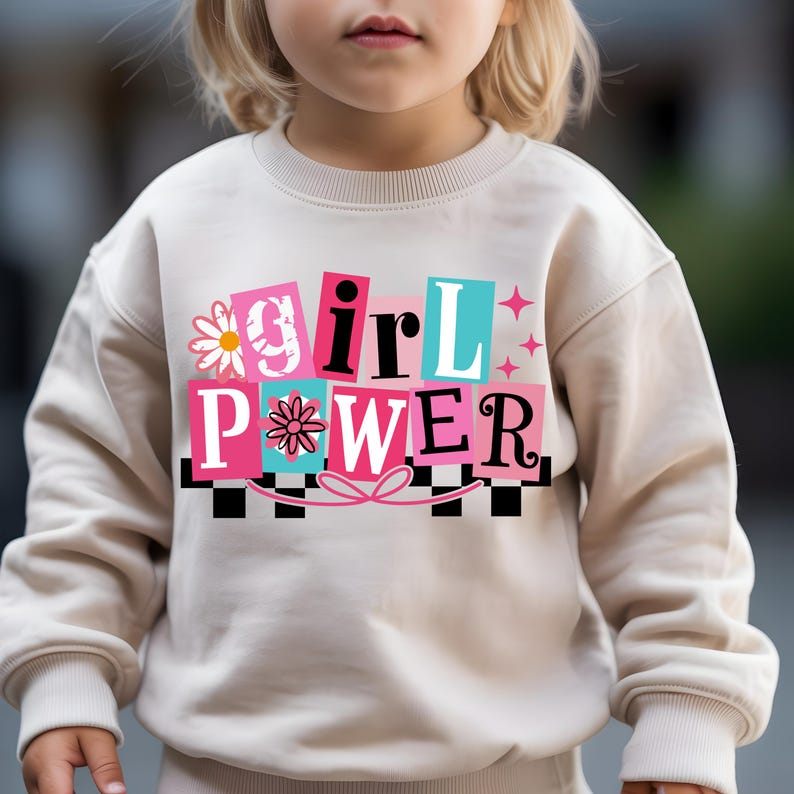 Girl Power Checkerboard PNG, Women Empowerment, Distressed Design ...