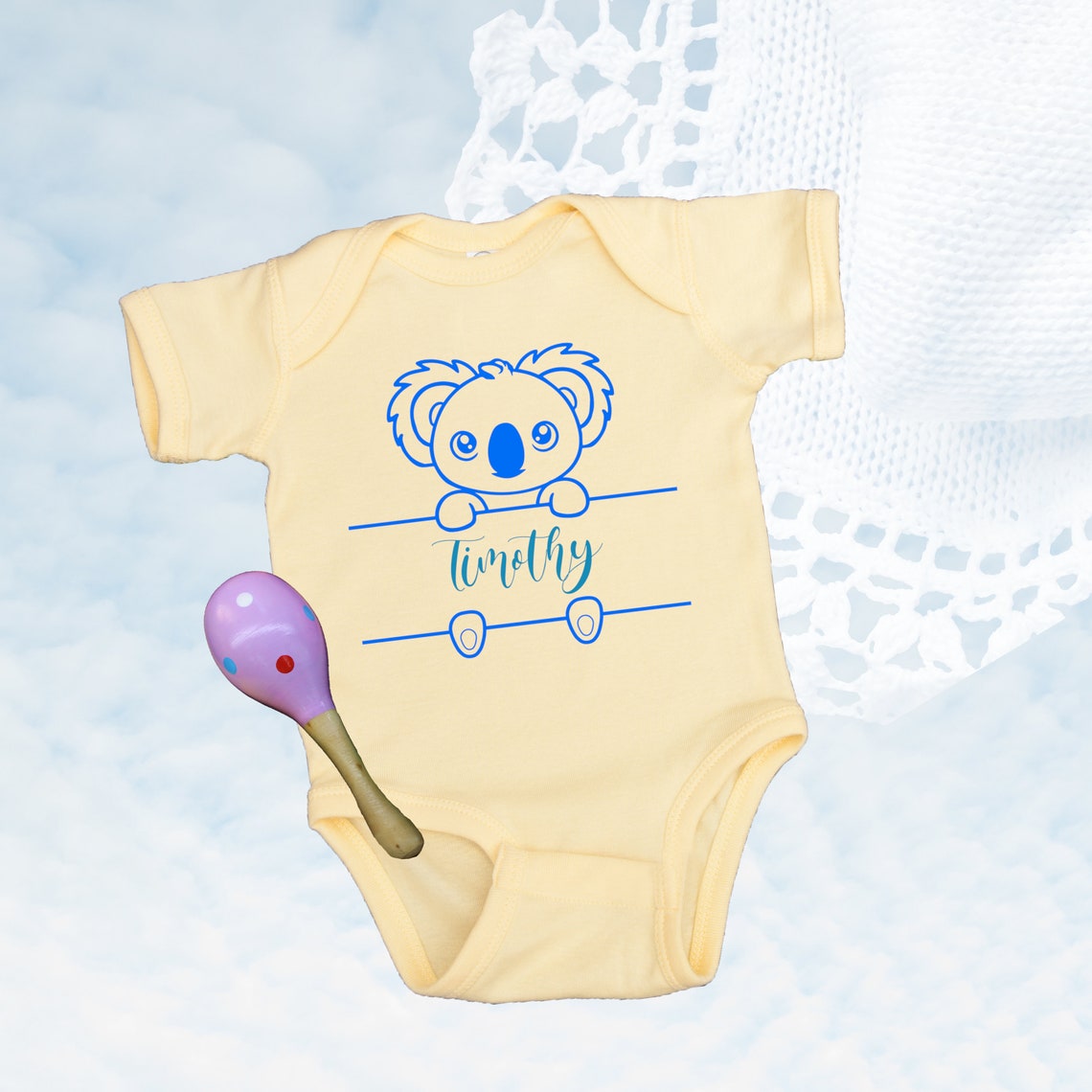 Koala Nursery Monogram Svg, Baby Koala SVG, Split Monogram Svg Png ...