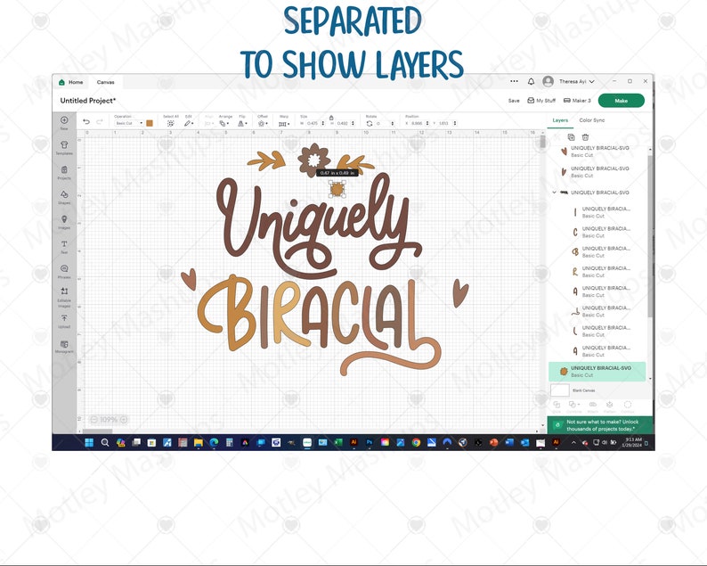 Biracial Mixed Race Svg Png, Women Empowerment, Cricut Cut File, Halfie ...