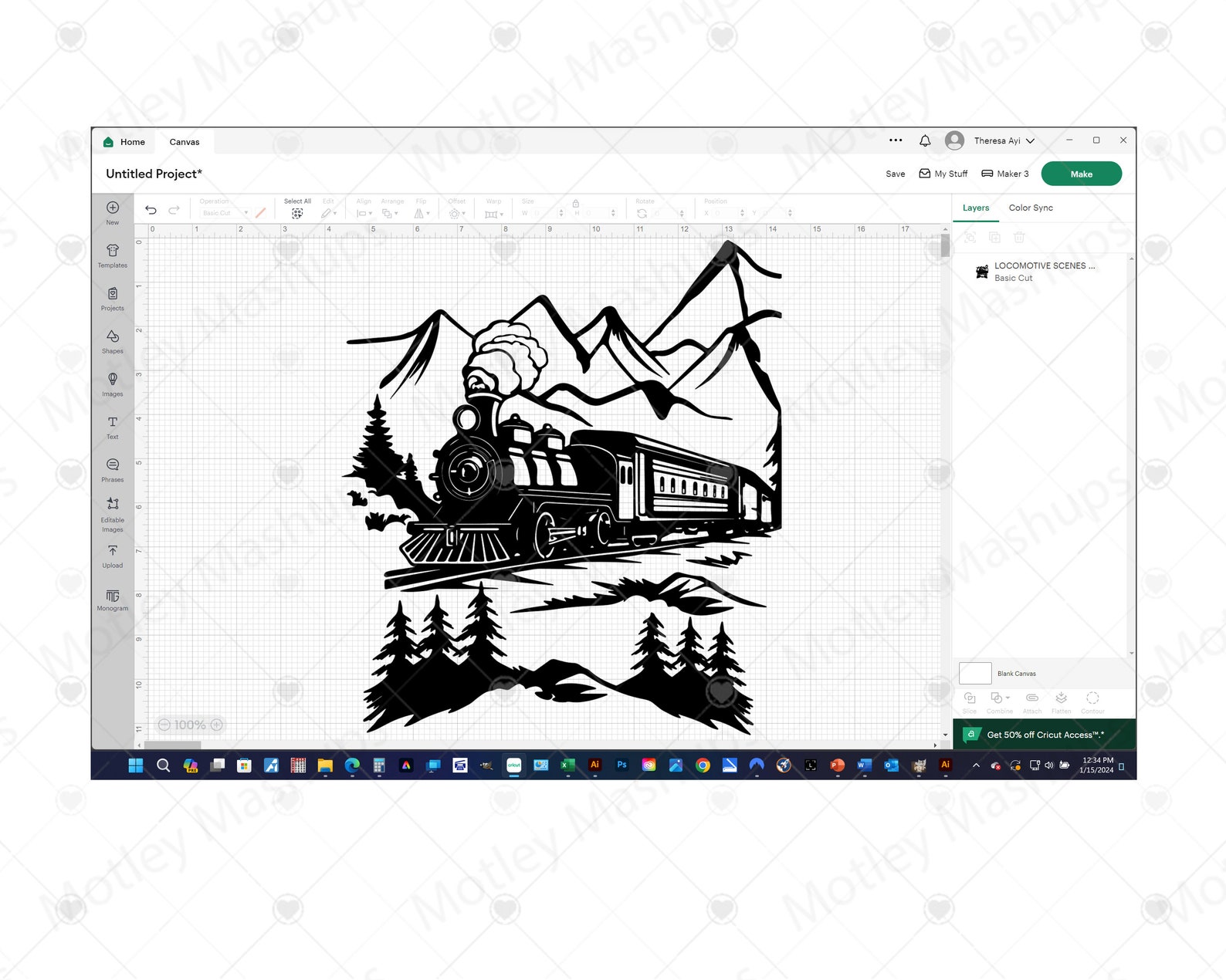 Locomotive Train Bundle SVG, Train Clipart, Steam Engine Svg, Cricut ...